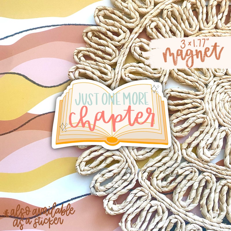 Chapter Book Magnet - Etsy