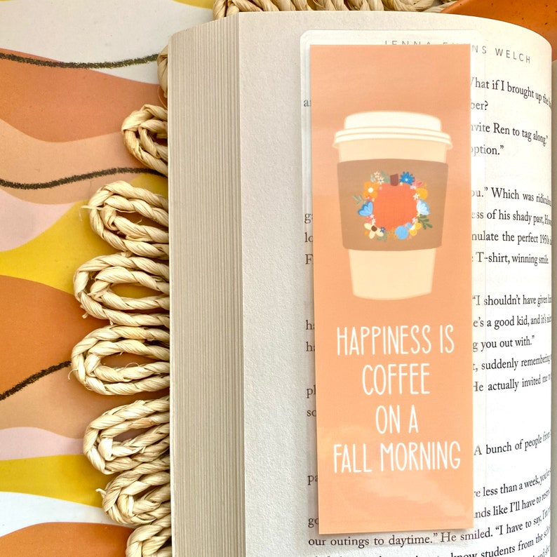 Fall Bookish Laminated Bookmarks Fall Into Reading - Etsy