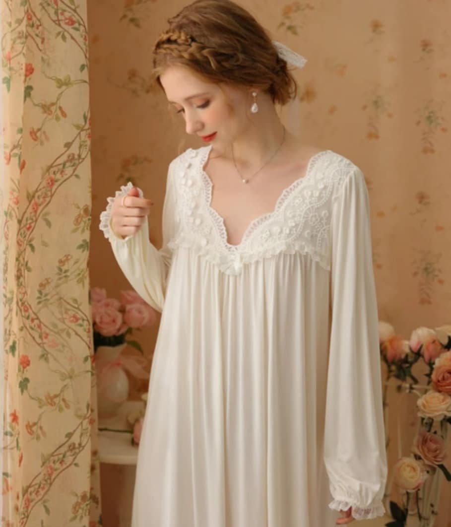 Sheer Nightshirt With Buttons