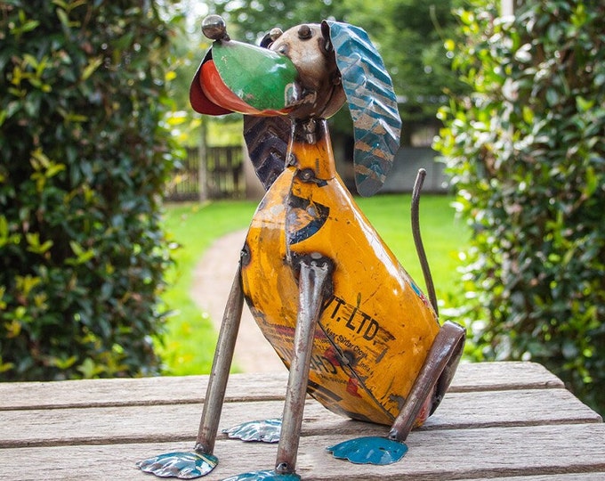 Dachshund Scrap Metal Dog Sculpture - Etsy