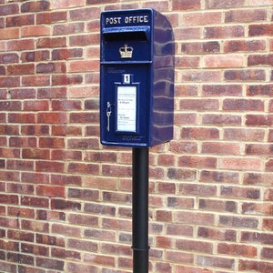 Scottish Cast Iron Royal Blue Post Box Cast Iron Letterbox - Etsy