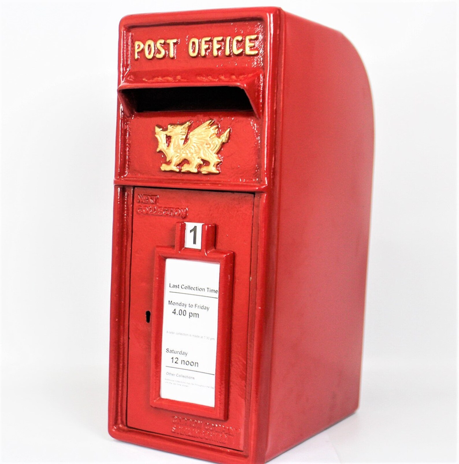 Welsh Cast Iron Royal Mail Red Post Box ER GR VR Letterbox | Etsy