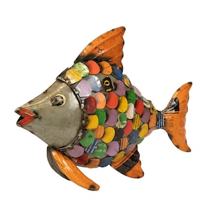 Handmade Recycled Tin Fish - Etsy