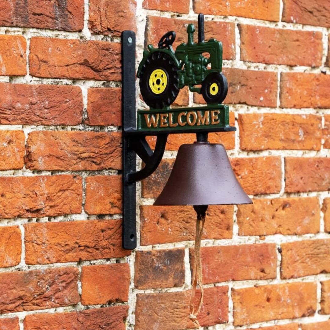 Metal Farmyard Tractor Bell - Etsy