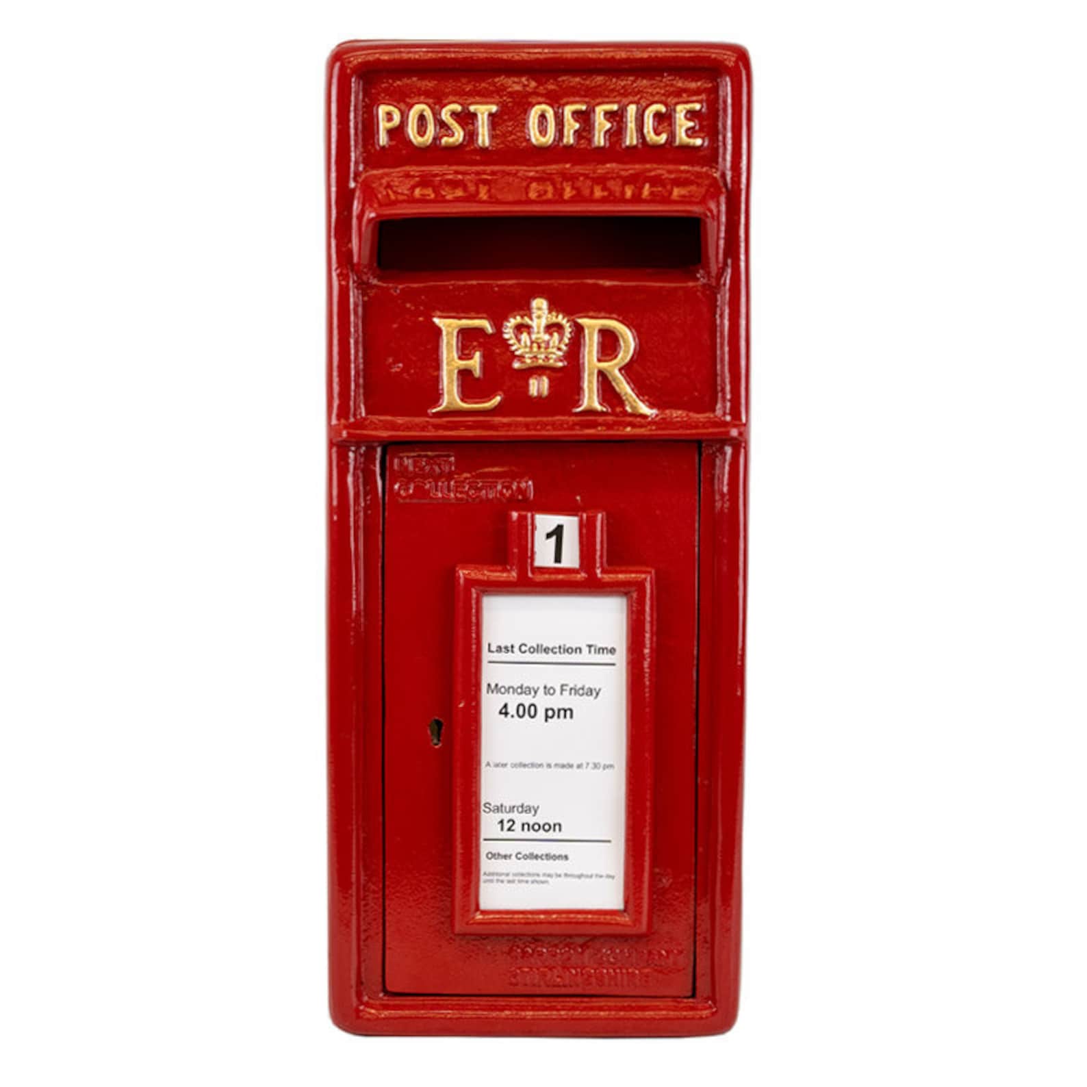 Elizabeth Regina Red ER Post Box - Etsy