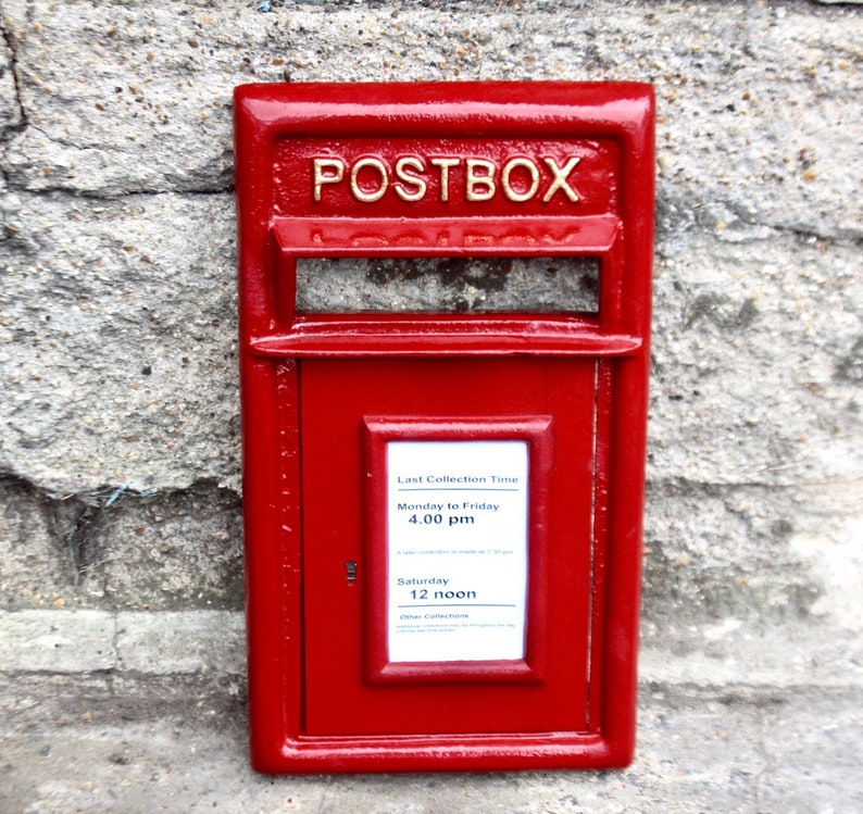 Cast Iron Post Box/mail Box Front - Etsy UK