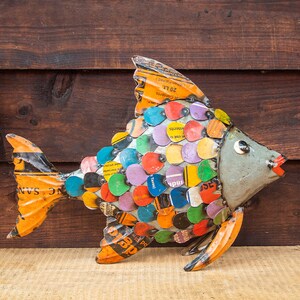 Handmade Recycled Tin Fish - Etsy