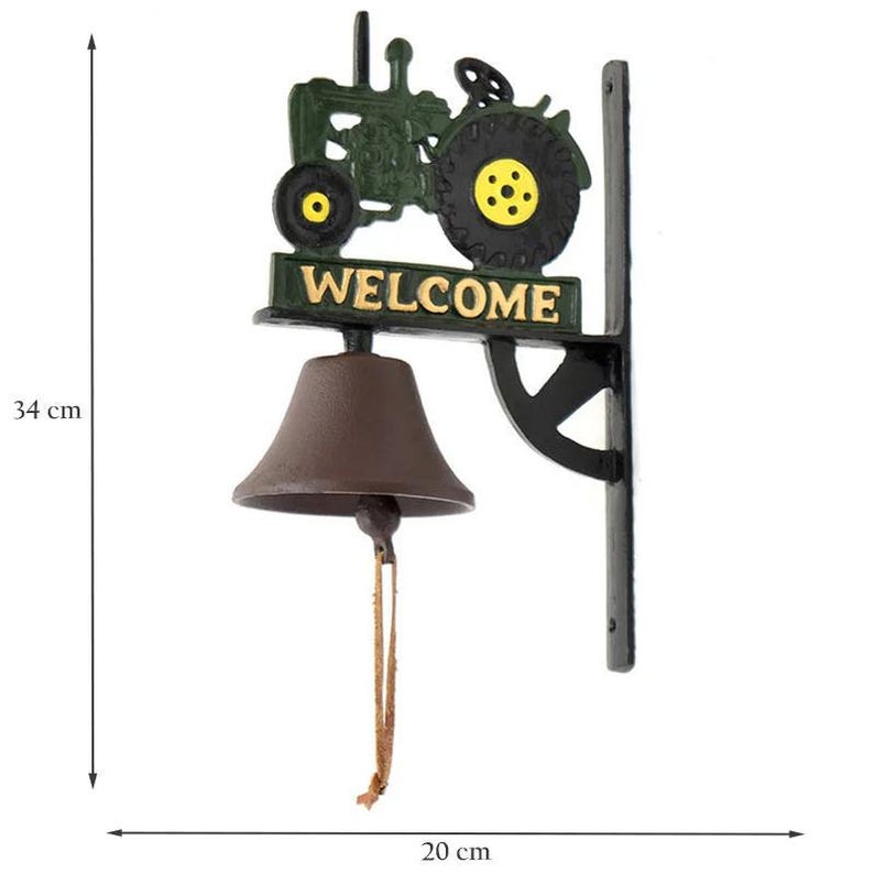 Metal Farmyard Tractor Bell - Etsy