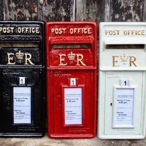 White ER Postal Front Post Box - Etsy