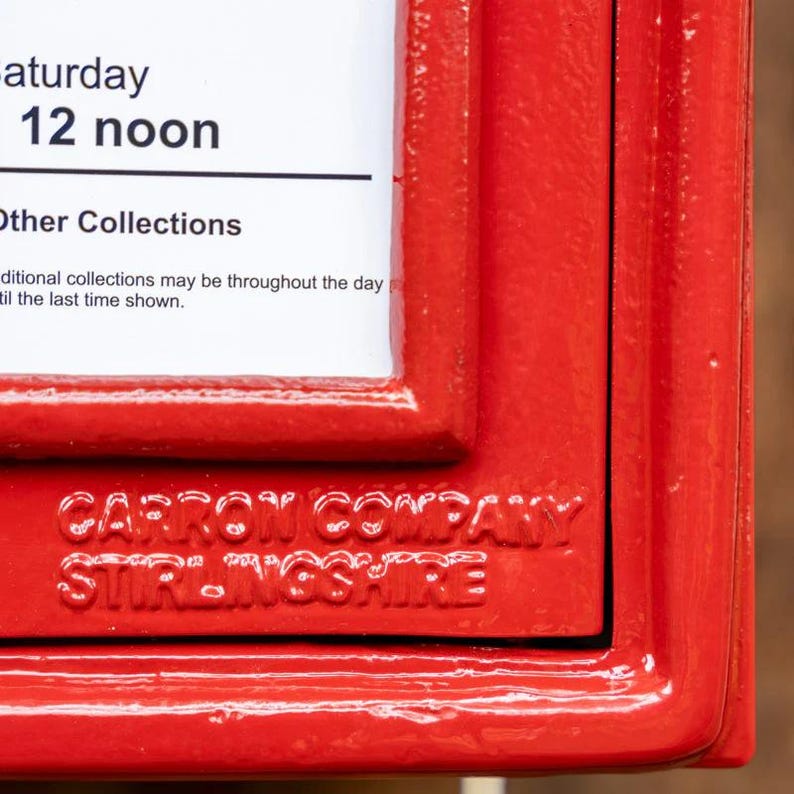 Wall Mounted Red ER Royal Mail Cast Iron Post Box - Etsy