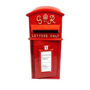 Royal Mail Cast Iron Red GR Post Box Letterbox Mailbox - Etsy