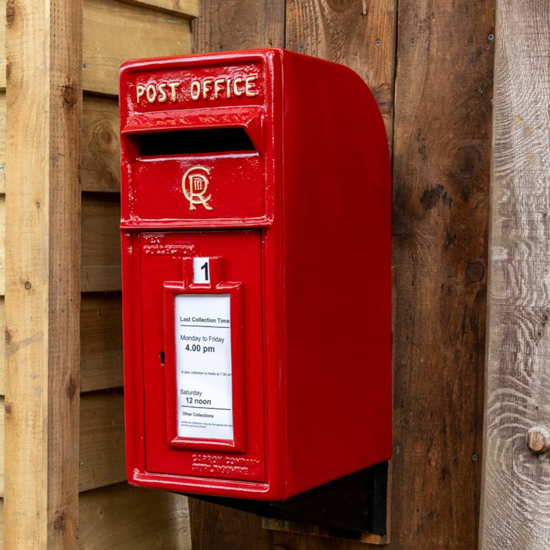 Charles Rex Red CR Post Box - Etsy