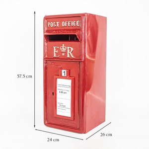 Wall Mounted Red ER Royal Mail Cast Iron Post Box - Etsy