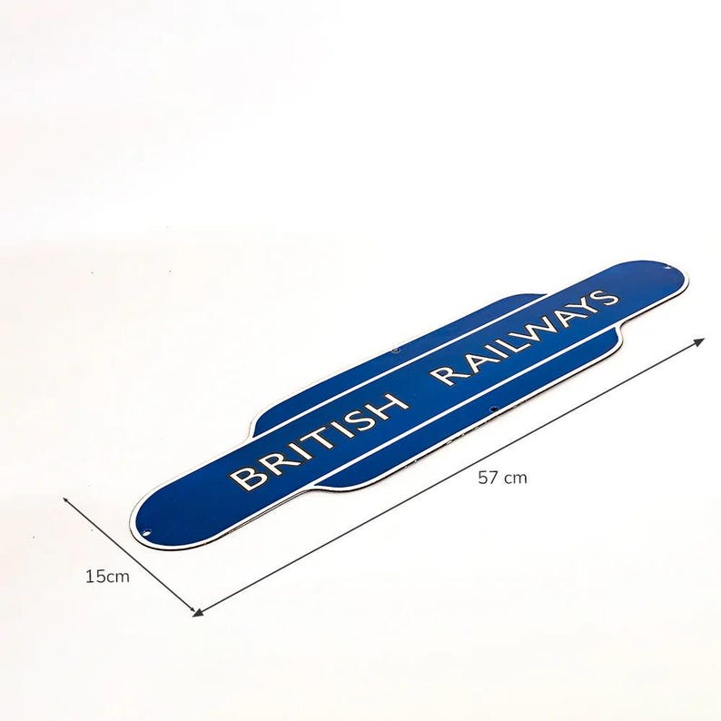 Vintage-style British Railway Sign Durable Enamel Wall Art - Etsy UK