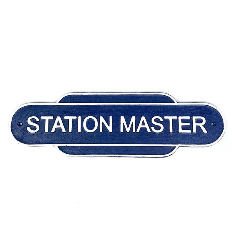 Cast Iron Station Master Railway Sign - Etsy UK