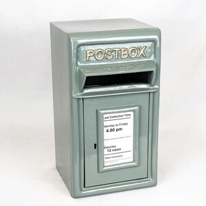 French Grey Cast Iron Wall-mounted Post Box - Etsy