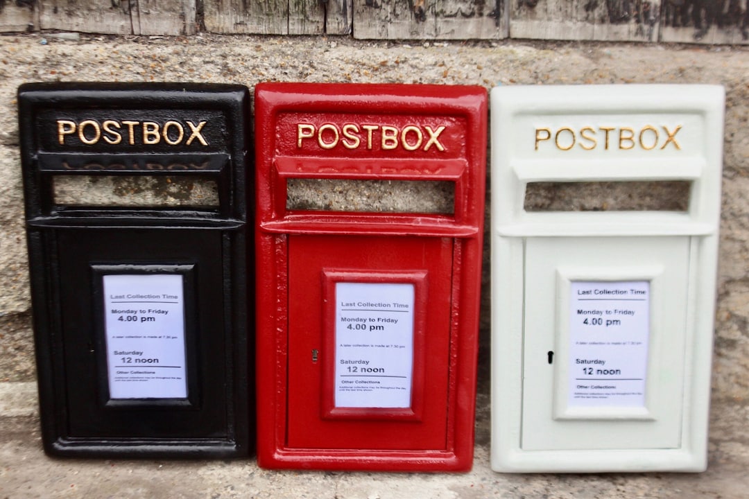 Cast Iron Post Box Mail Box Front - Etsy UK