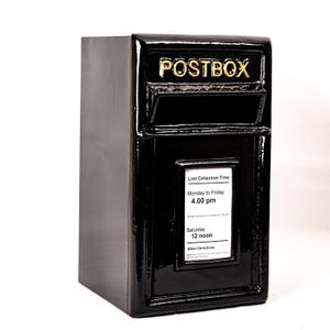 Black Metal Mailbox Letterbox Post Box - Etsy