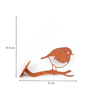 Laser Cut Robin on Branch Garden Ornament - Etsy