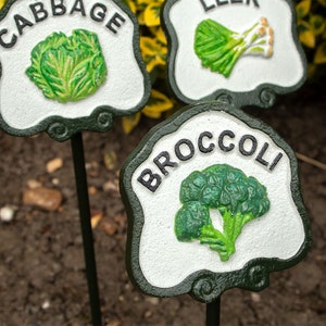 Six Vegetable Plant Signs - Etsy