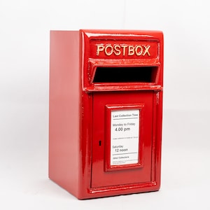 Red Wall Mounted Mailbox Letterbox Post Box - Etsy