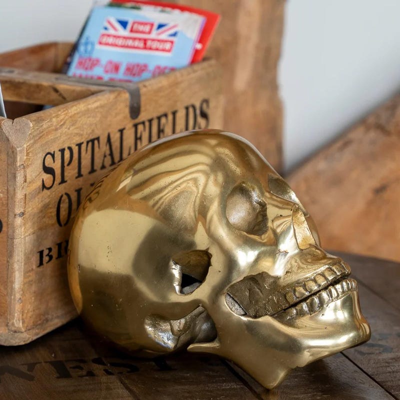 Cast Iron Skull Antique - Etsy UK