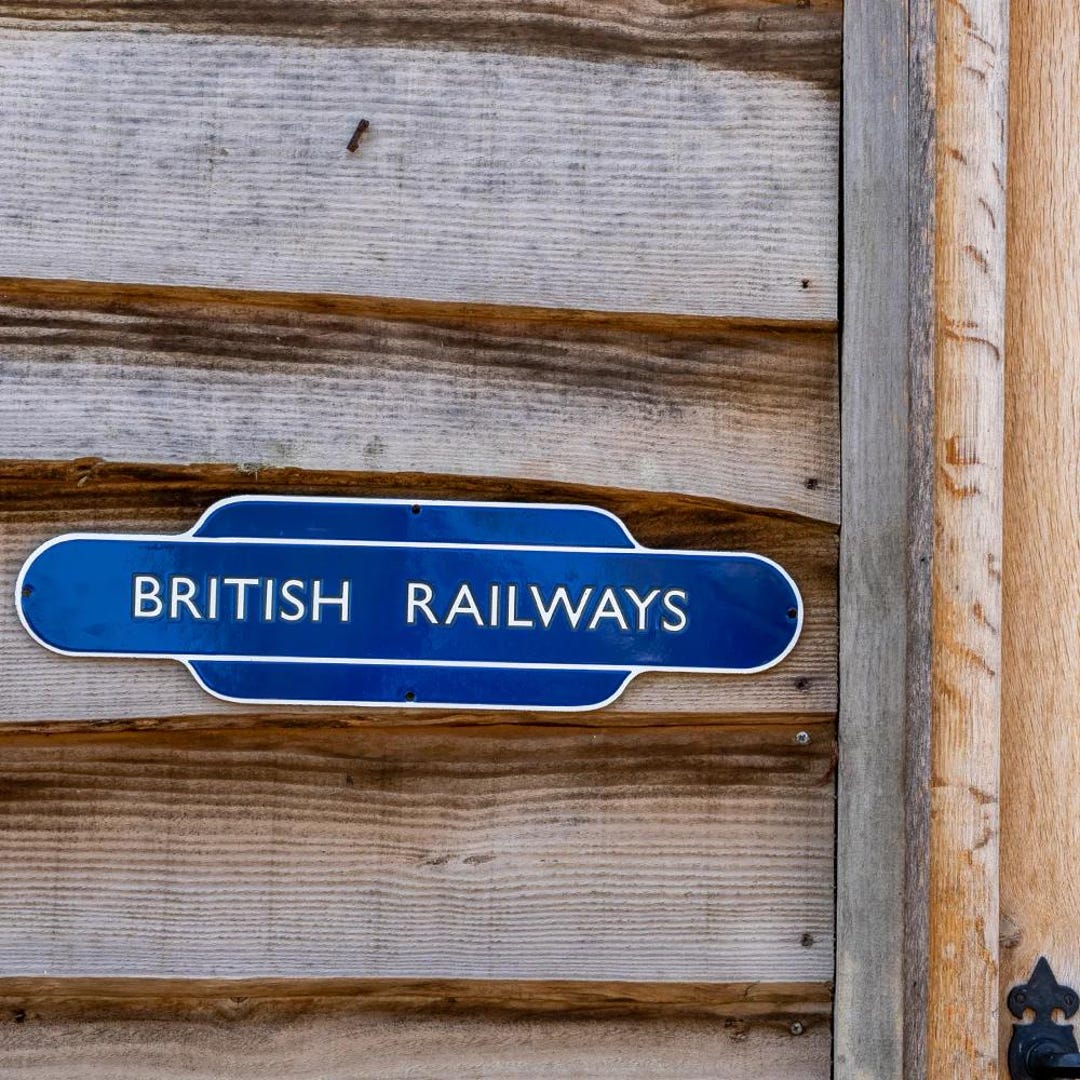 Vintage-style British Railway Sign Durable Enamel Wall Art - Etsy UK