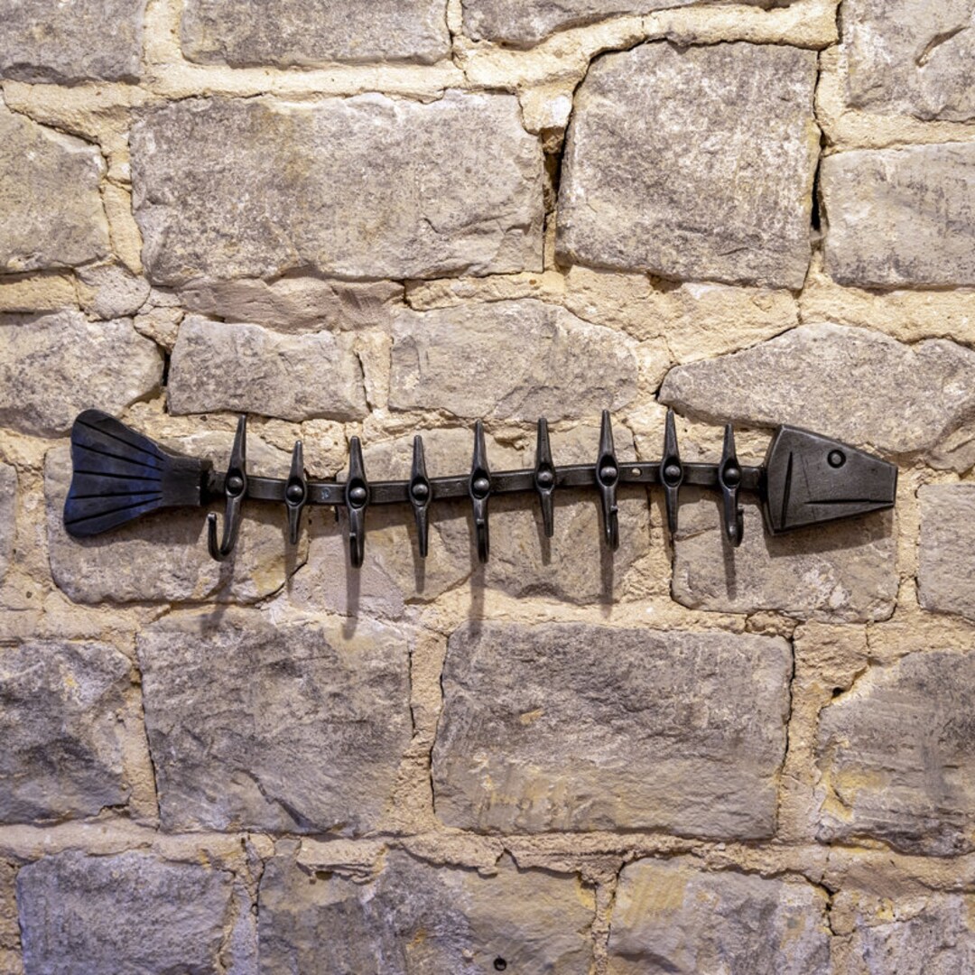 Hand Forged Fish Coat Wall Hook - Etsy