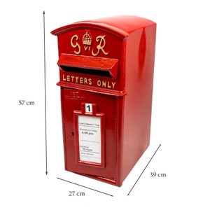 Royal Mail Cast Iron Red GR Post Box Letterbox Mailbox - Etsy