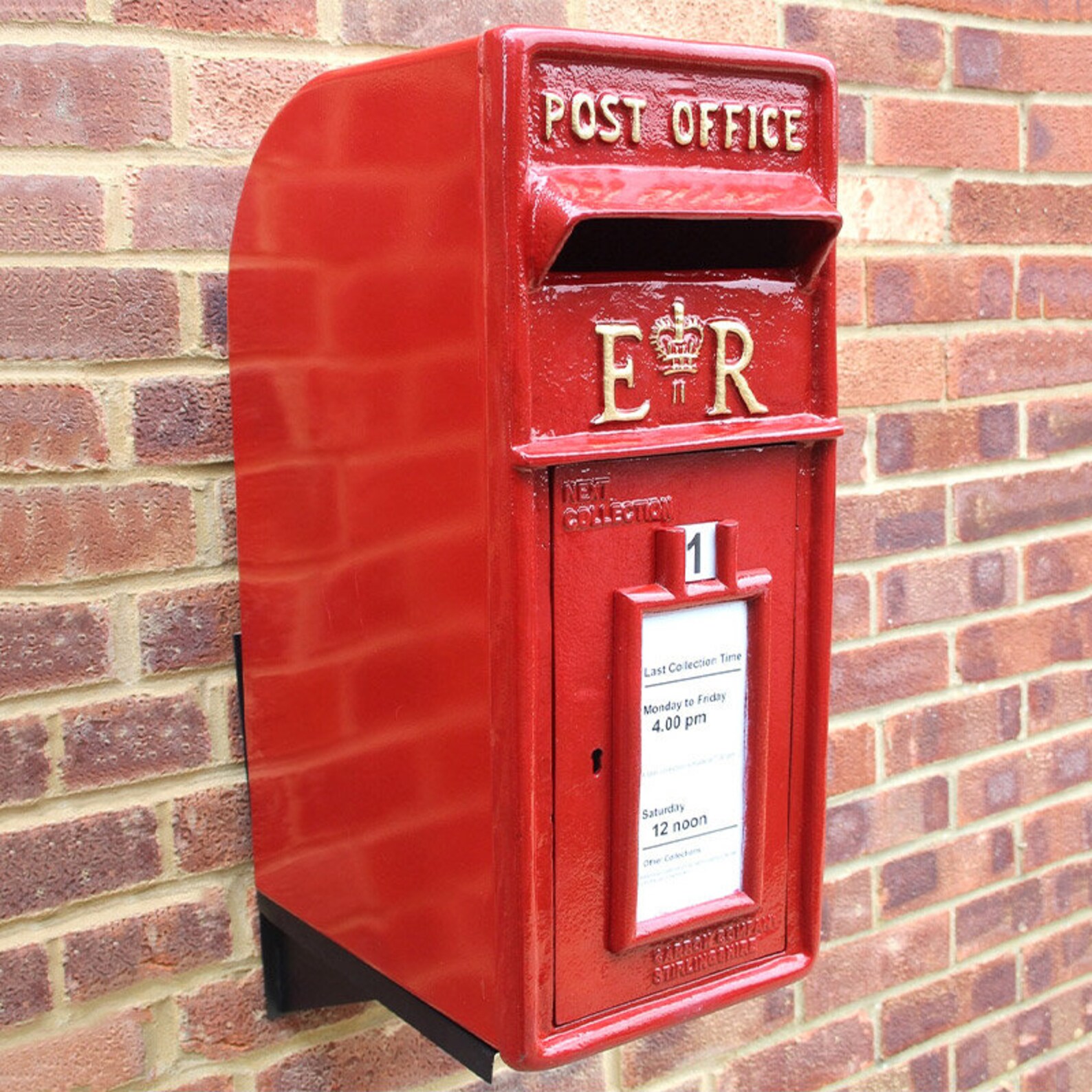 Elizabeth Regina Red ER Post Box - Etsy