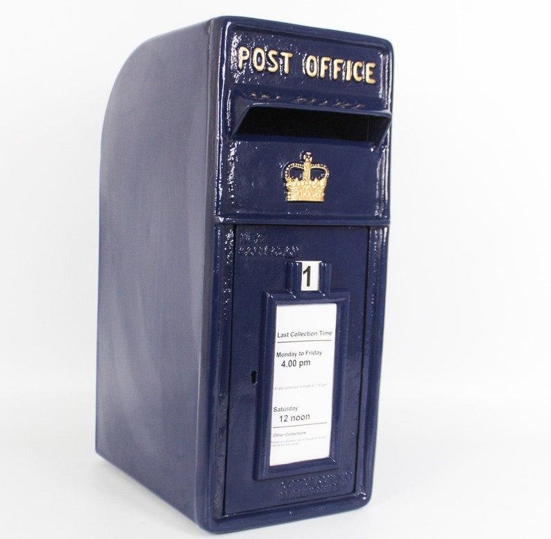 Scottish Cast Iron Royal Blue Post Box Cast Iron Letterbox - Etsy UK