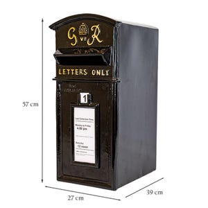 Black GR 'george Rex' Cast Iron Post Box Mailbox Letterbox - Etsy Canada
