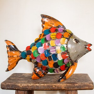 Handmade Recycled Tin Fish - Etsy