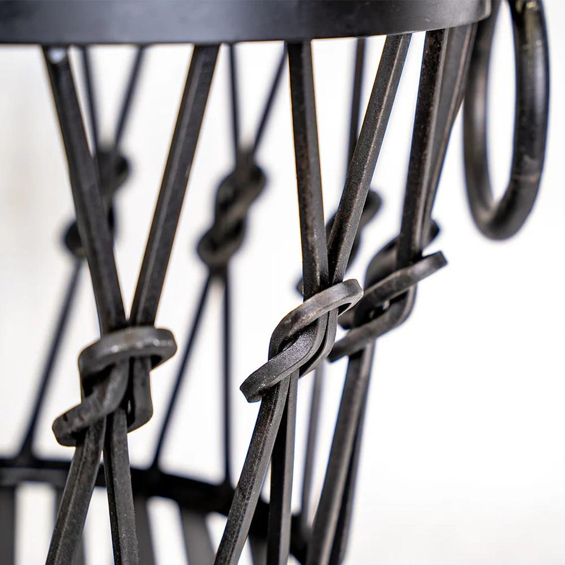 Small Blacksmith Knot Log Basket / Log Storage Holder - Etsy
