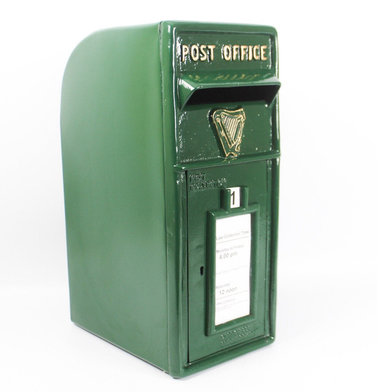 Post Box Irish Shamrock Green Cast Iron Pillar Wall Mounted - Etsy