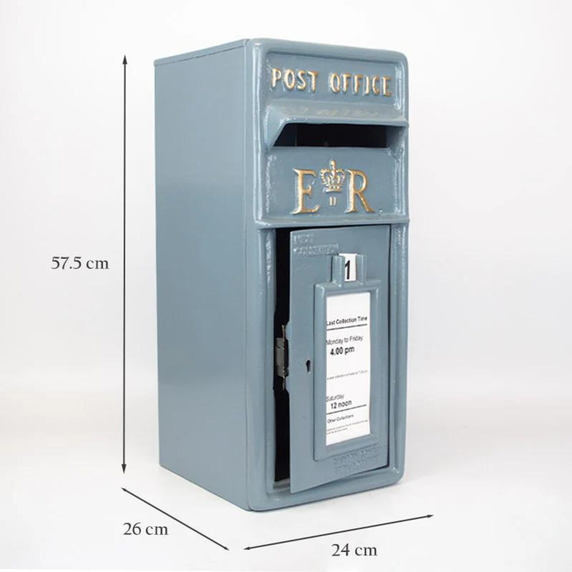 Grey ER Wall Mounted Post Box - Etsy