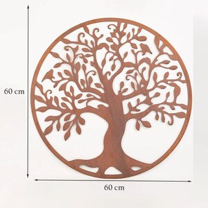 Rustic Garden Tree of Life Wall Art Metal 60 Cm - Etsy