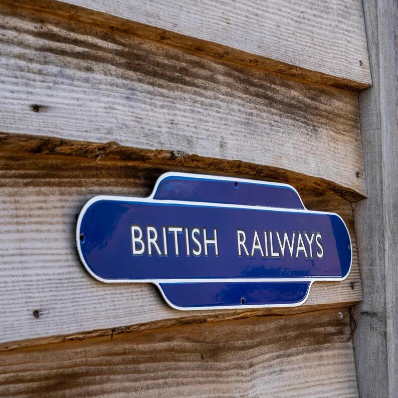 Vintage-style British Railway Sign Durable Enamel Wall Art - Etsy UK