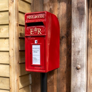 Elizabeth Regina Red ER Post Box - Etsy