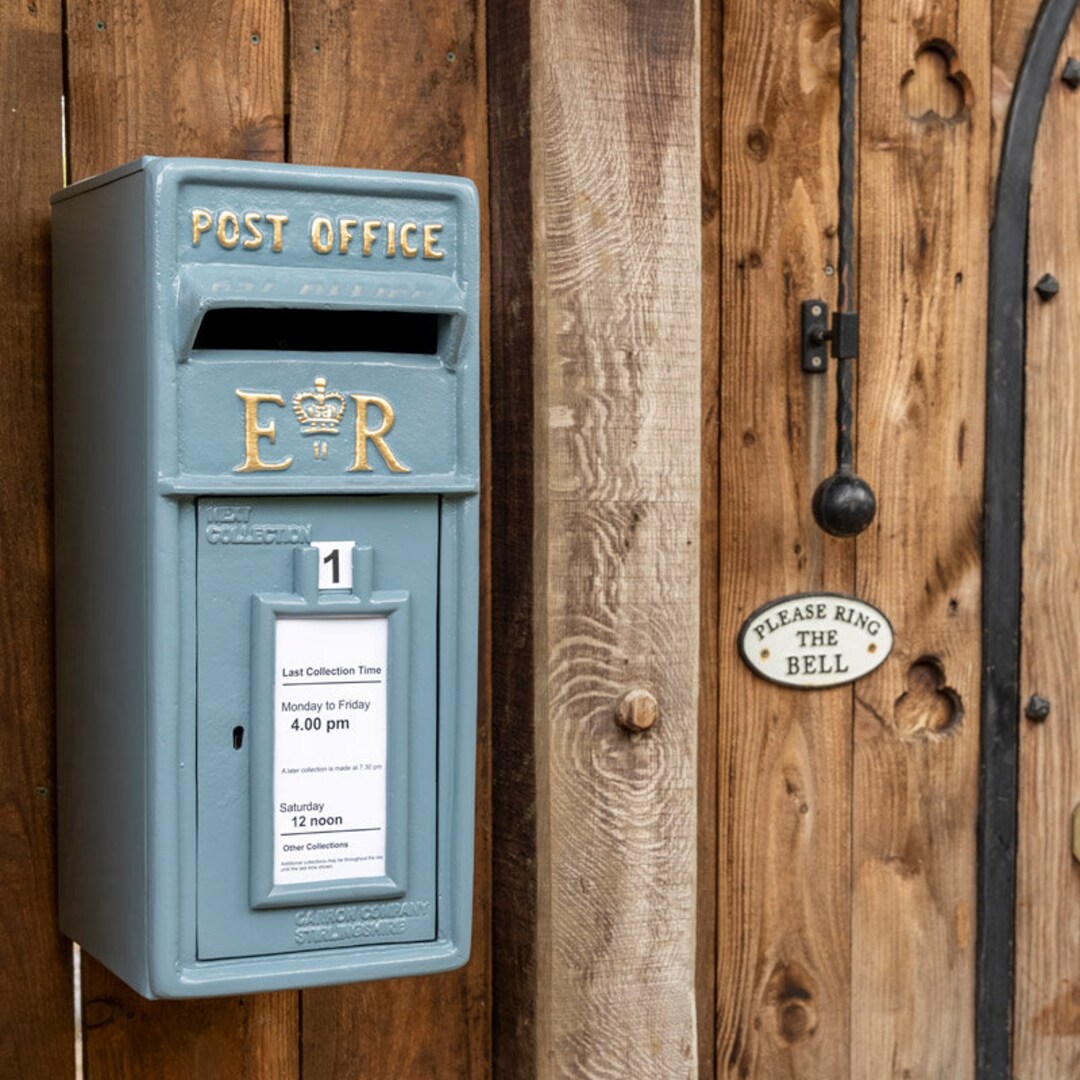 Grey ER Wall Mounted Post Box - Etsy