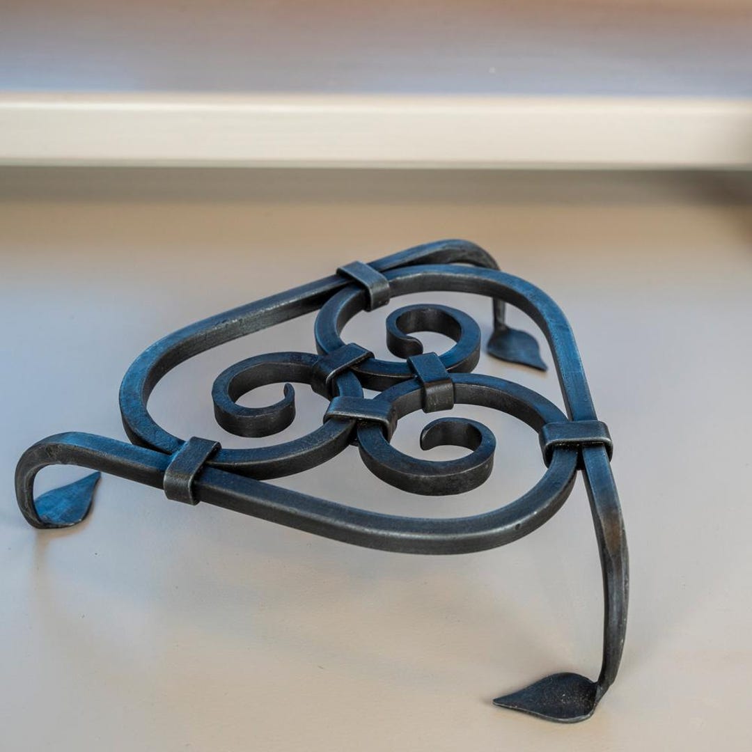 Hand Forged Triskelion Kitchen Trivet - Etsy