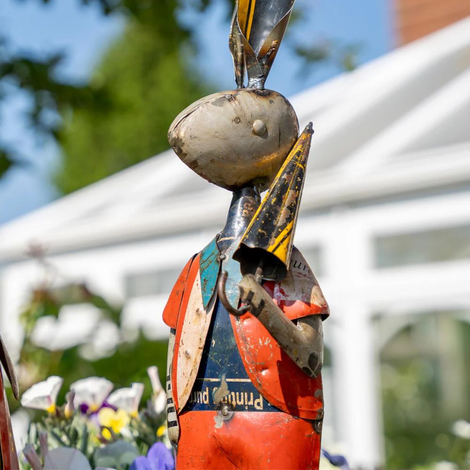 Pair of Metal Rabbit Ornaments - Etsy