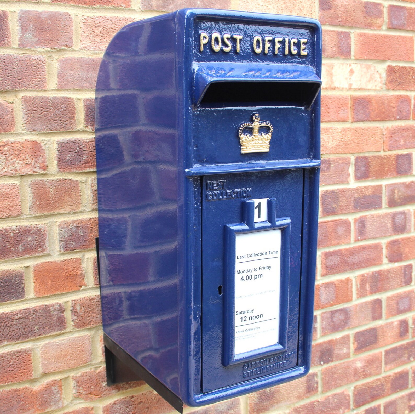 Scottish Cast Iron Royal Blue Post Box Cast Iron Letterbox - Etsy