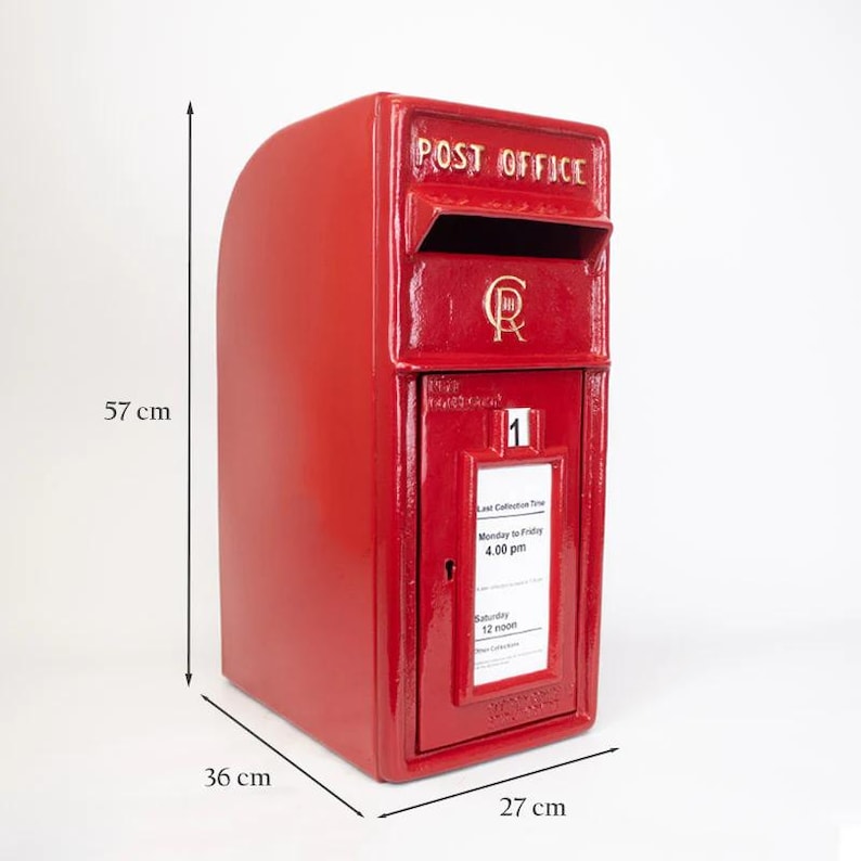 Charles Rex Red CR Post Box - Etsy
