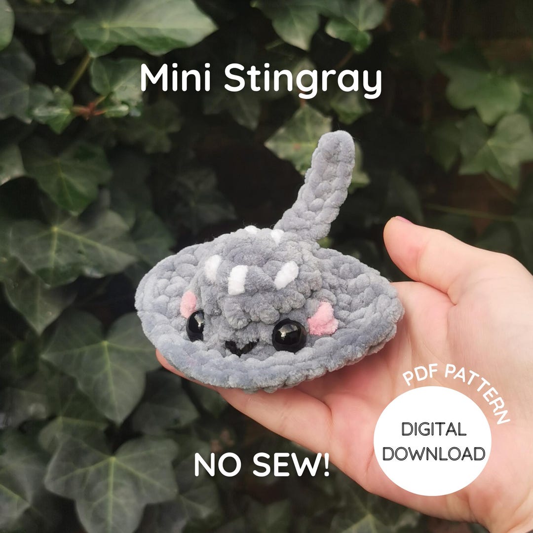 Mini Stingray Crochet Pattern – No Sew Amigurumi PDF - Etsy