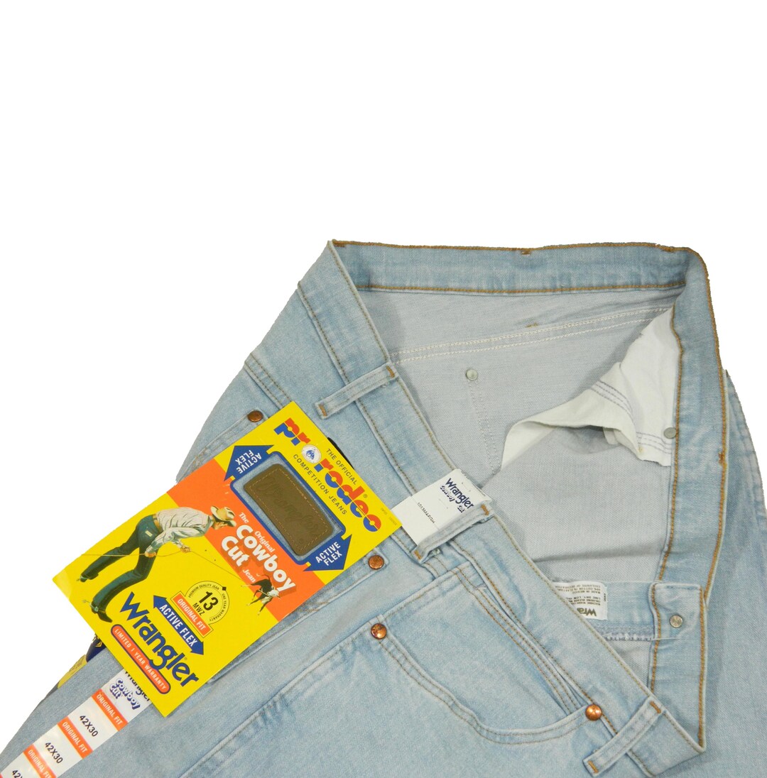Men's NWT Wrangler Pro Rodeo Cowboy Cut 13 MWZ Premium Denim Blue Jeans ...