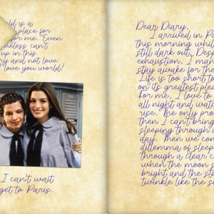 Mia's Diary (from the Princess Diaries) - Etsy