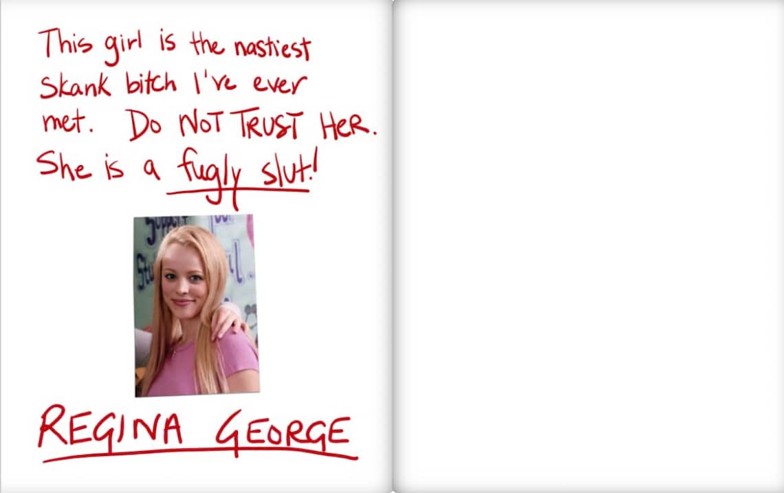 Burn Book Replica BLANK or MOVIE VERSION 8.5x11 Matte | Etsy Canada