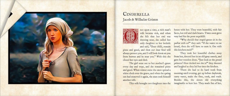 Once Upon A Time Inspired Storybook 10x8in Landscape Matte - Etsy