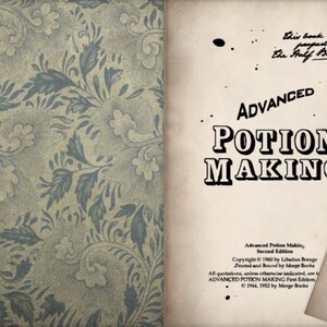 Advanced Potion Making Textbook (prop Replica From From HP6, HBP) - Etsy